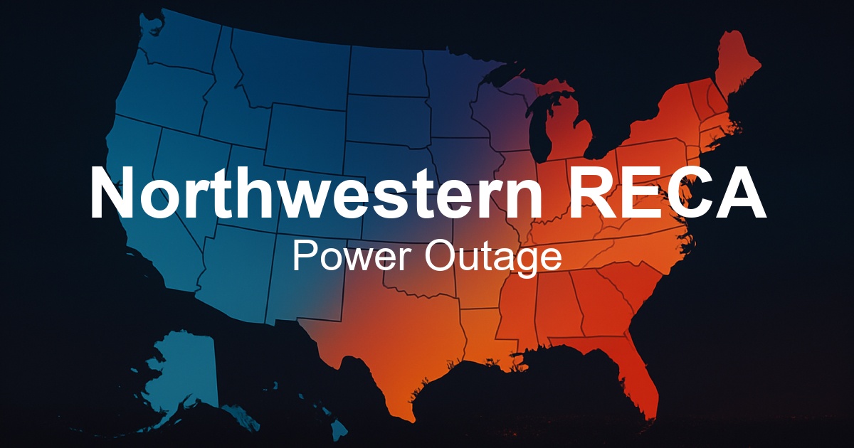 Northwestern RECA Power Outages - Live Outage Map & Current Status