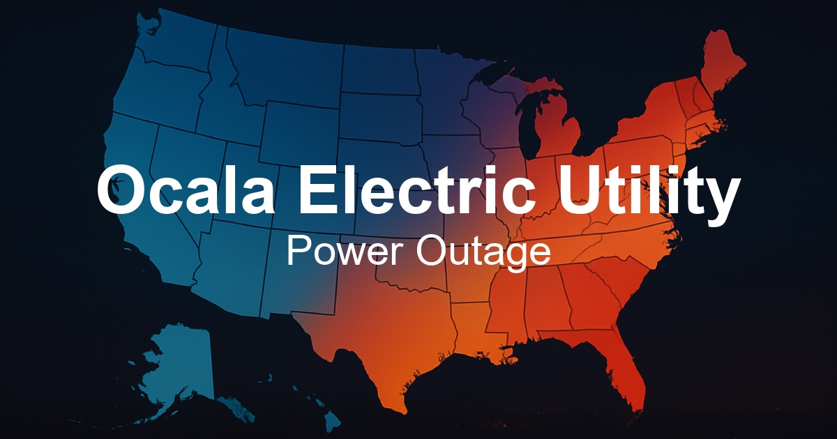 Ocala Electric Utility Power Outages - Live Outage Map & Current Status