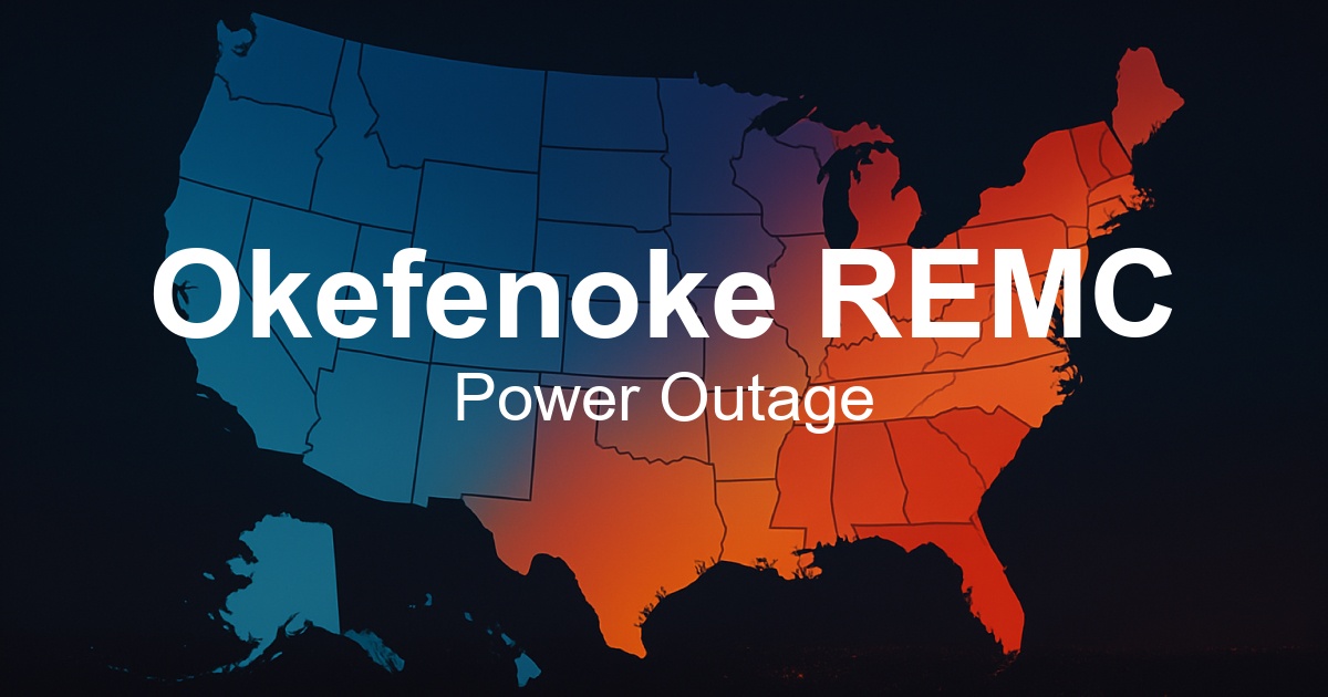 Okefenoke REMC Power Outages - Live Outage Map & Current Status