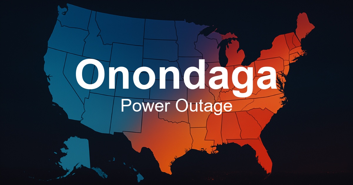 Onondaga Power Outages - Live Outage Map & Current Status
