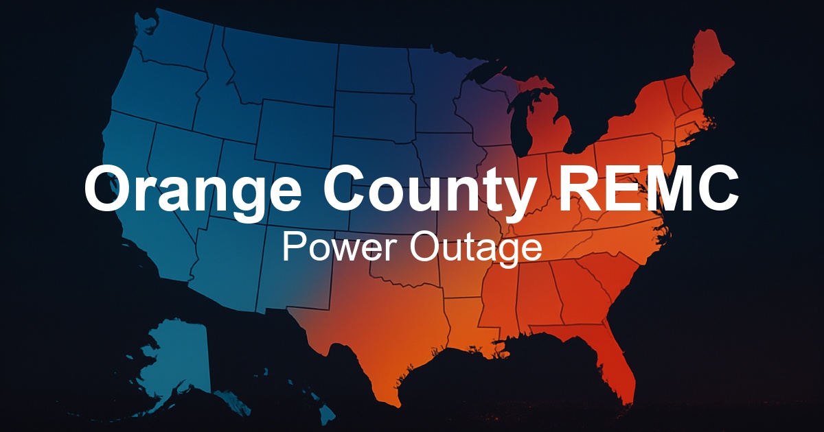 Orange County REMC Power Outages - Live Outage Map & Current Status