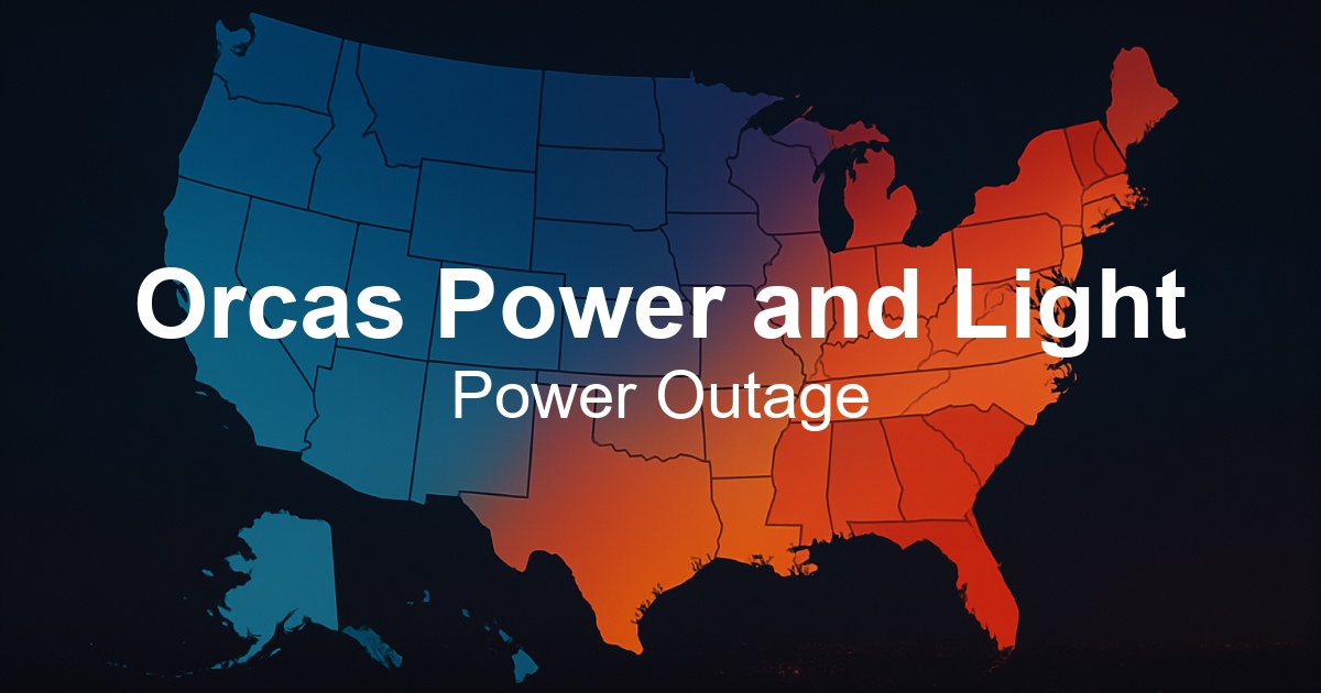 Orcas Power and Light Power Outages - Live Outage Map & Current Status