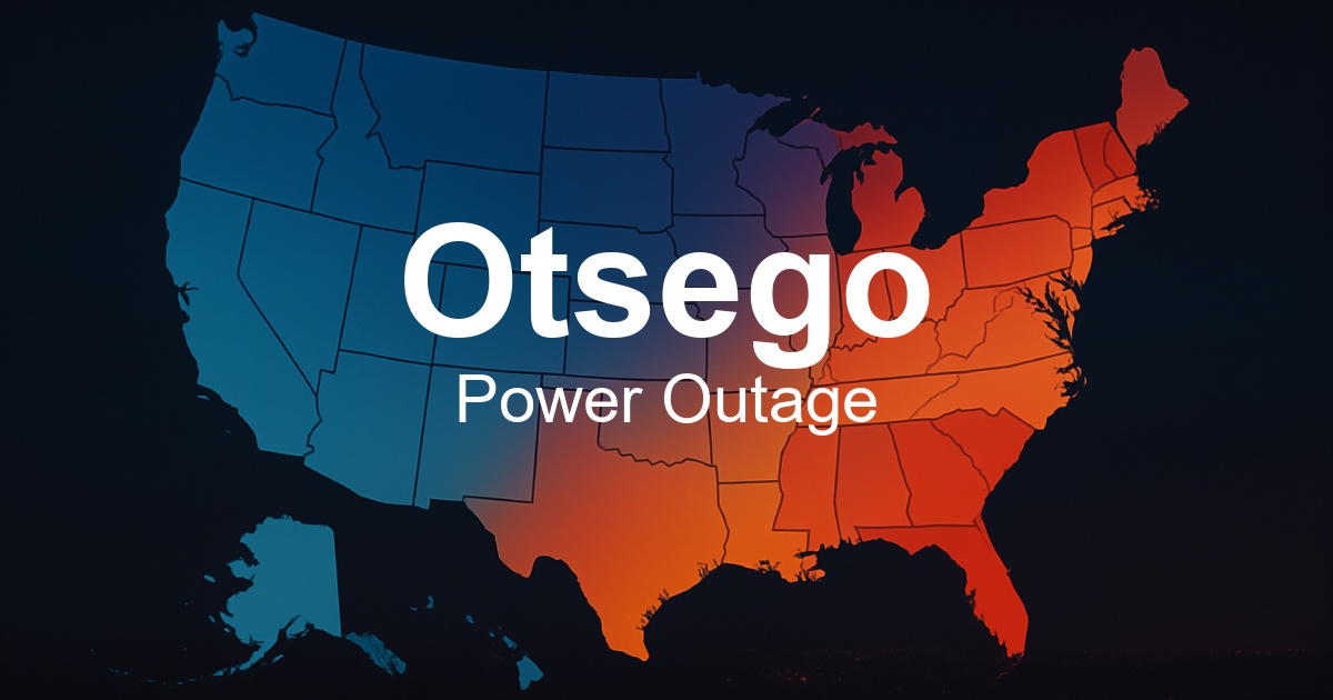 Otsego Power Outages - Live Outage Map & Current Status