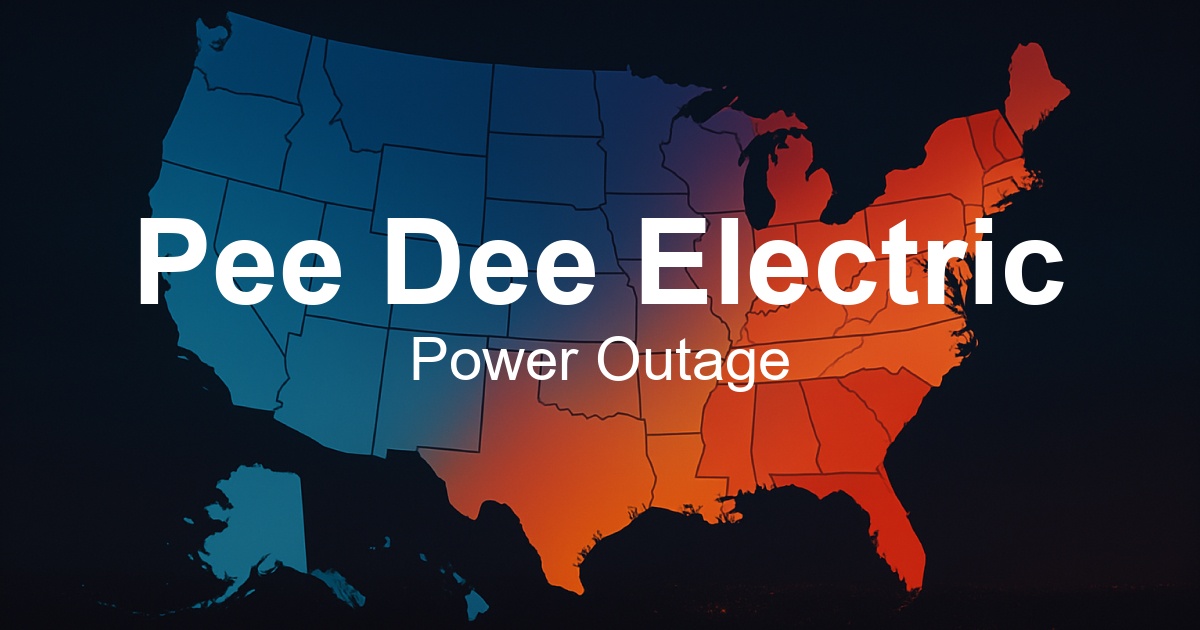 Pee Dee Electric Power Outages - Live Outage Map & Current Status