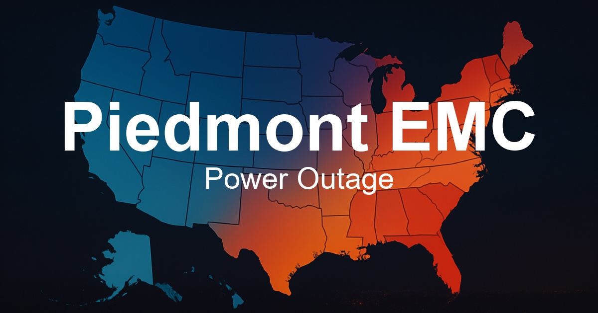 Piedmont EMC Power Outages - Live Outage Map & Current Status