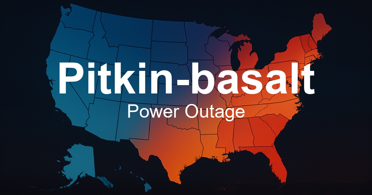 Pitkin-basalt Power Outages - Live Outage Map & Current Status