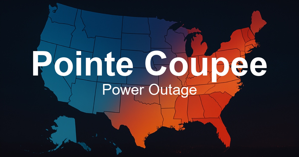 Pointe Coupee Power Outages - Live Outage Map & Current Status