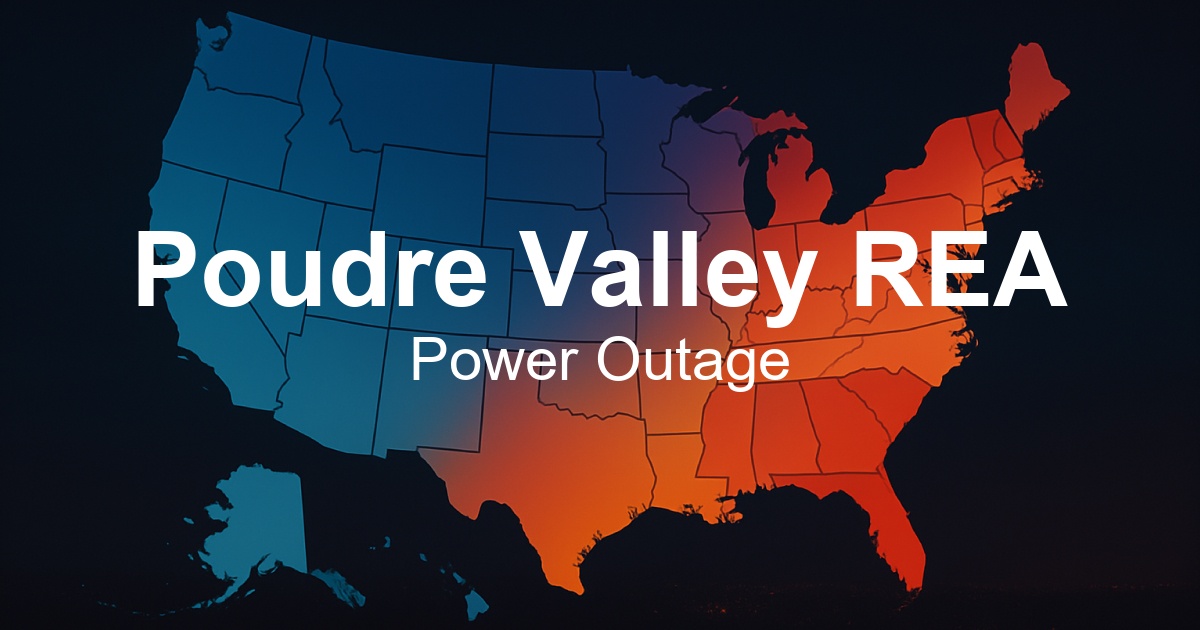 Poudre Valley REA Power Outages - Live Outage Map & Current Status