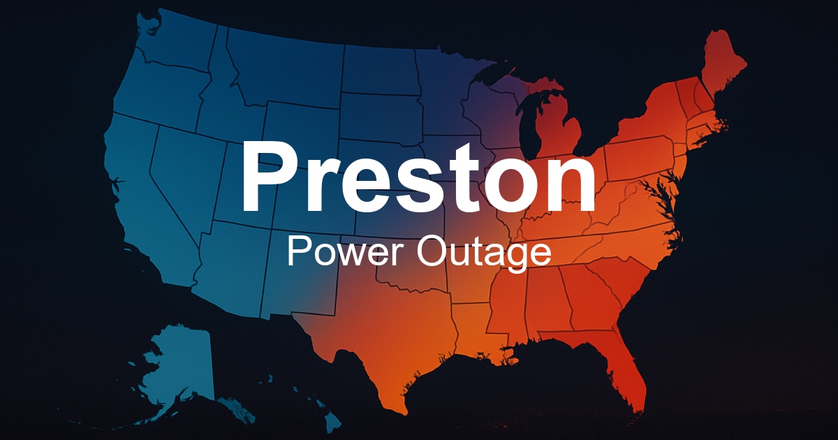 Preston Power Outages - Live Outage Map & Current Status