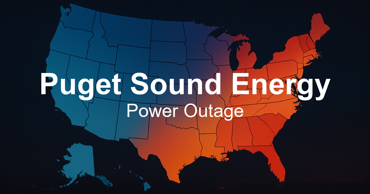 Puget Sound Energy Power Outages - Live Outage Map & Current Status