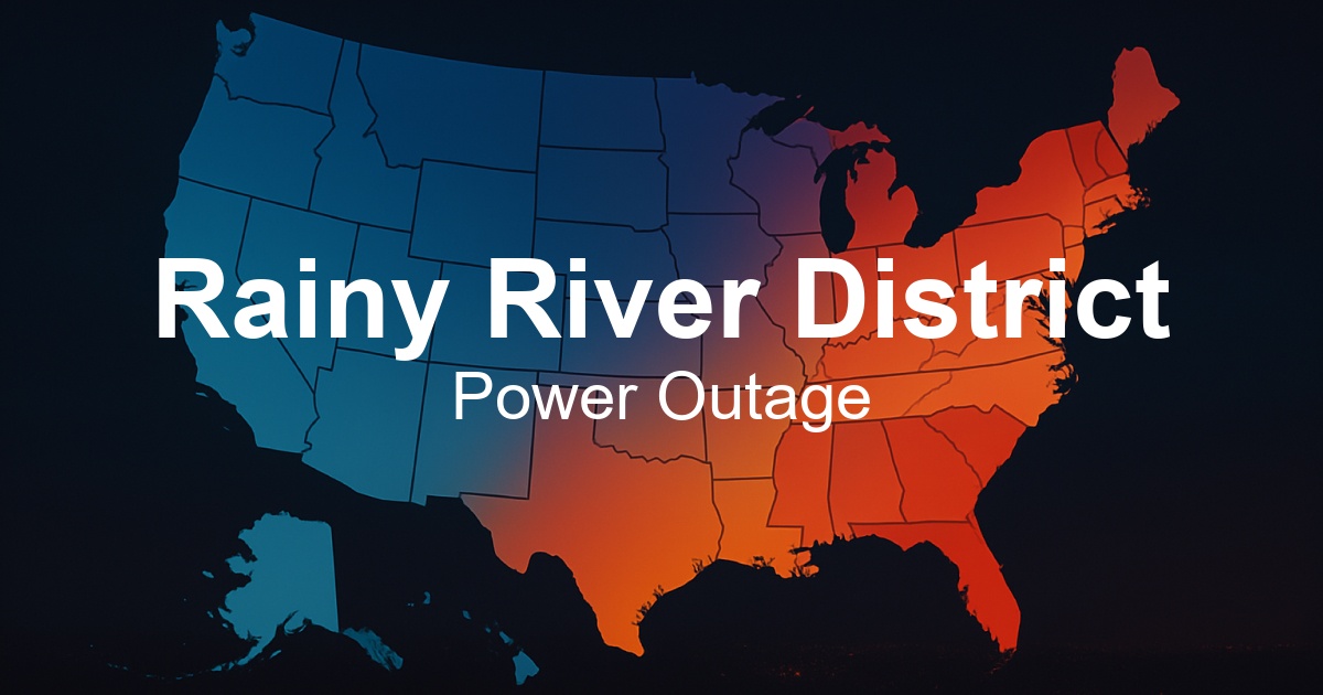 Rainy River District Power Outages - Live Outage Map & Current Status