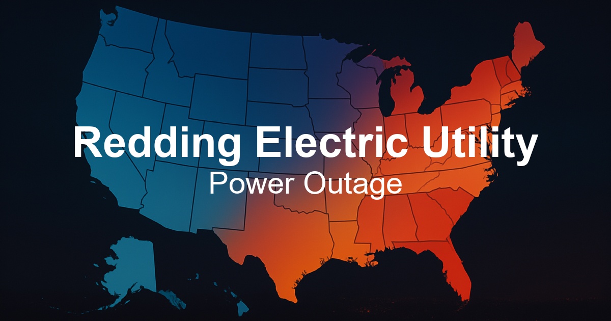 Redding Electric Utility Power Outages - Live Outage Map & Current Status