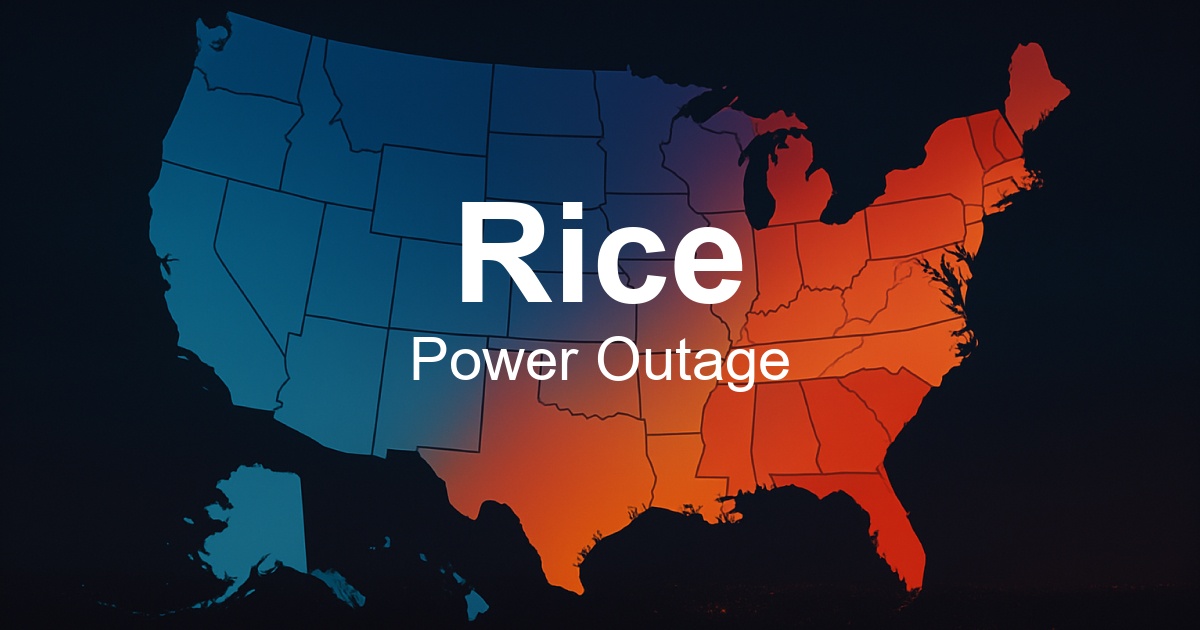 Rice Power Outages - Live Outage Map & Current Status