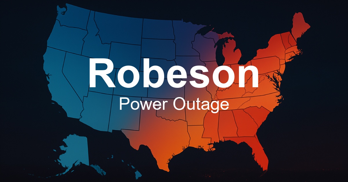 Robeson Power Outages - Live Outage Map & Current Status