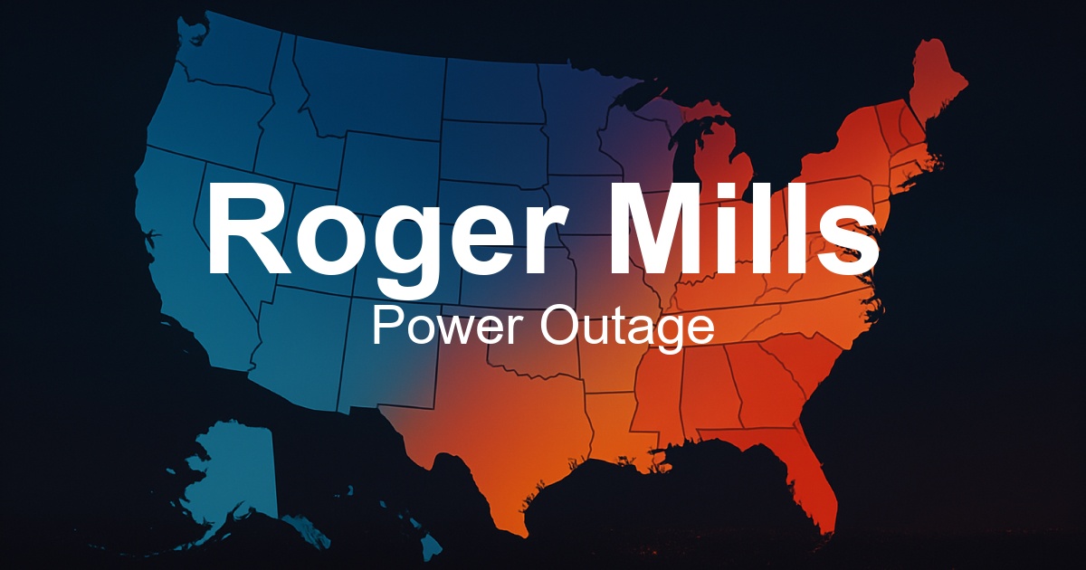 Roger Mills Power Outages - Live Outage Map & Current Status