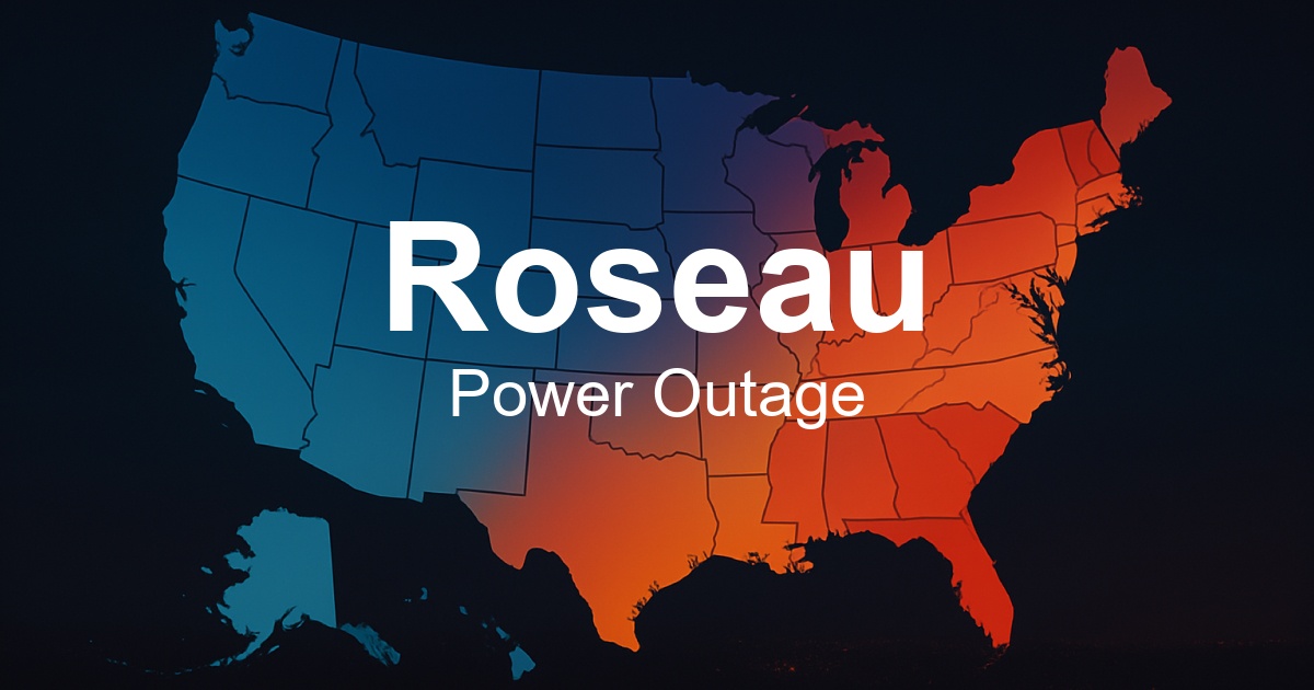 Roseau Power Outages - Live Outage Map & Current Status