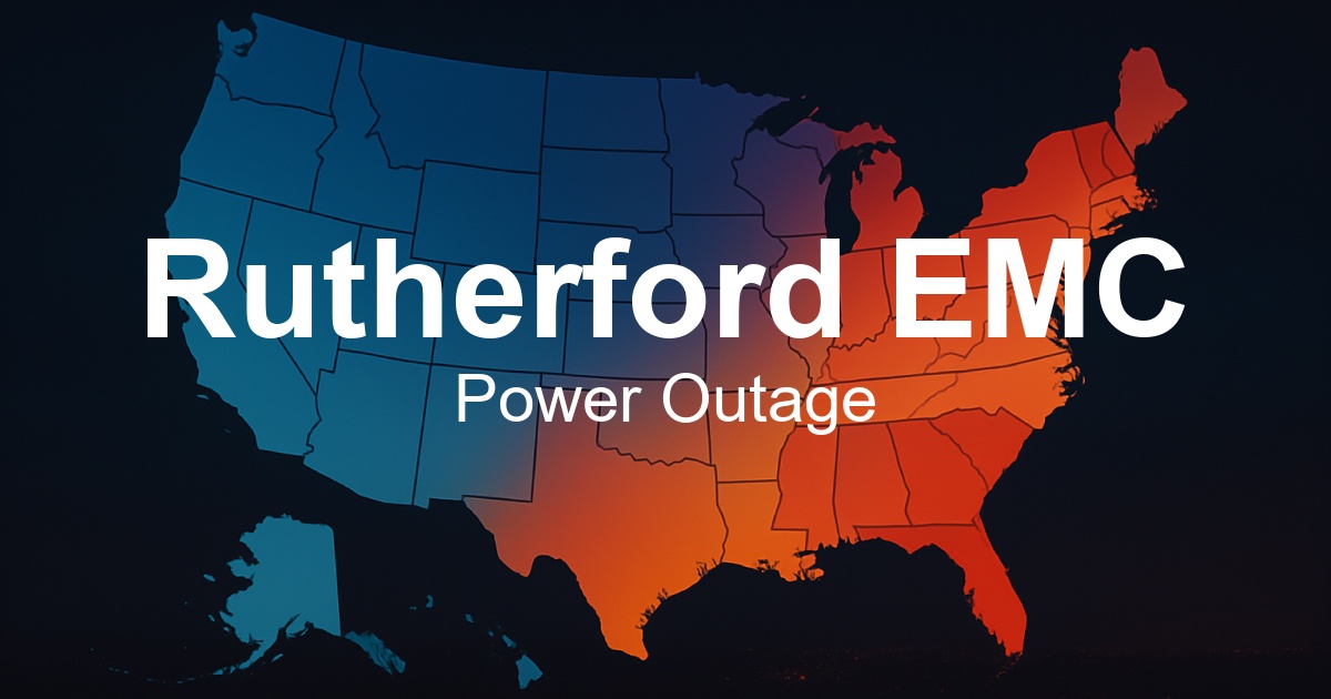 Rutherford EMC Power Outages - Live Outage Map & Current Status