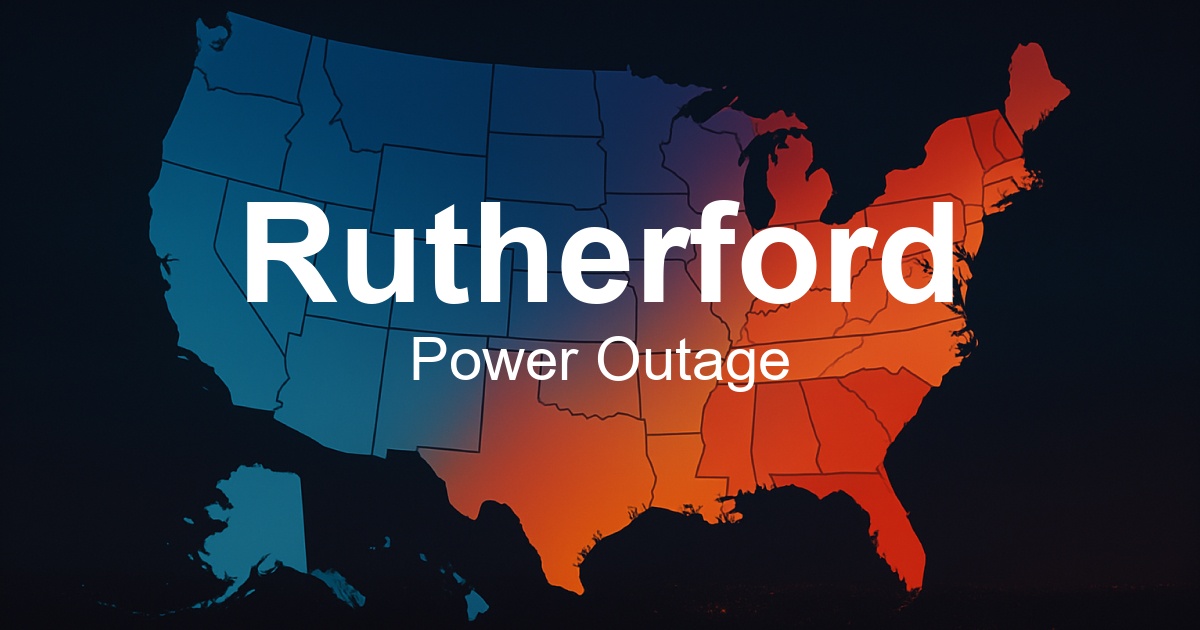 Rutherford Power Outages - Live Outage Map & Current Status