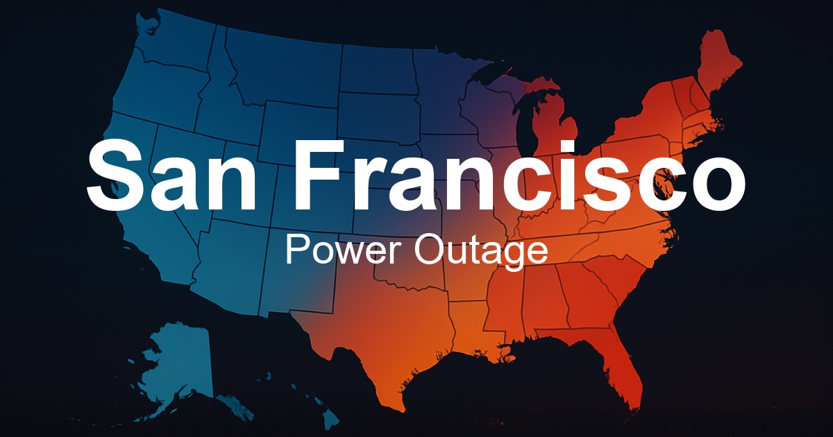 San Francisco Power Outages - Live Outage Map & Current Status