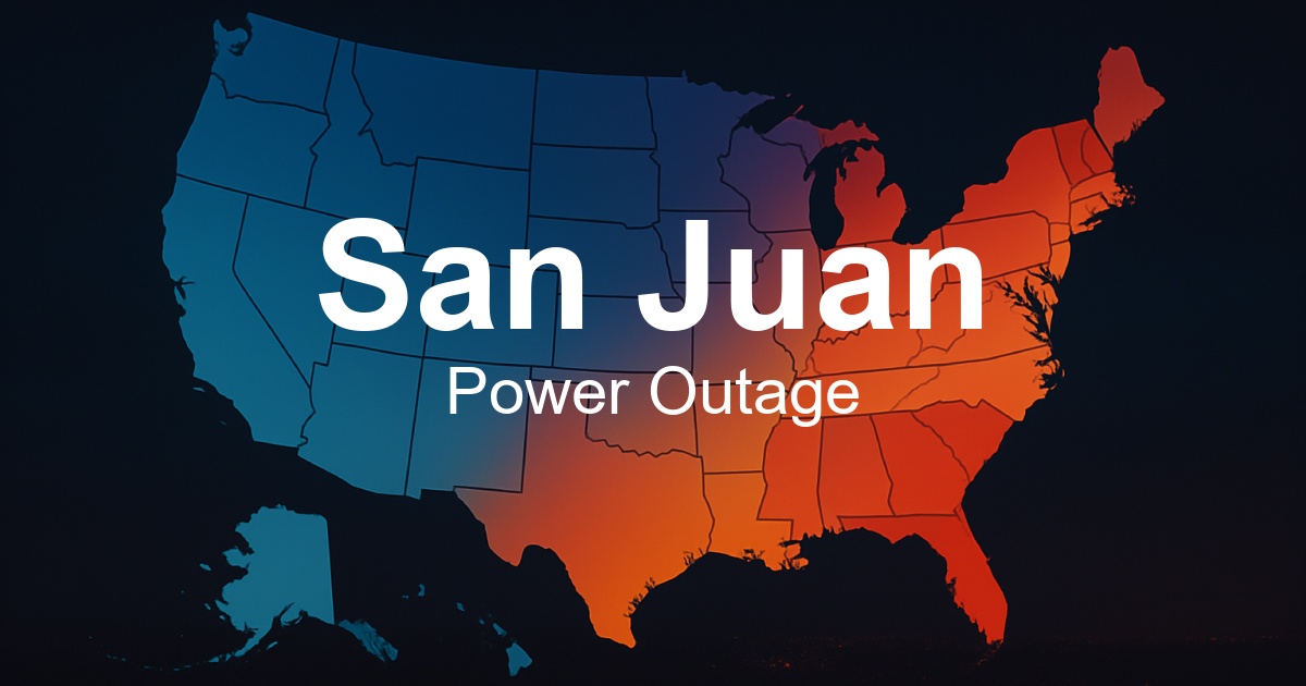 San Juan Power Outages - Live Outage Map & Current Status