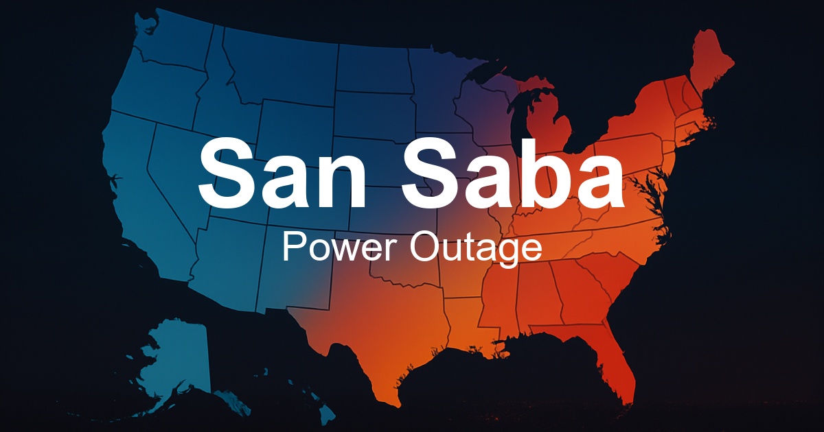 San Saba Power Outages - Live Outage Map & Current Status