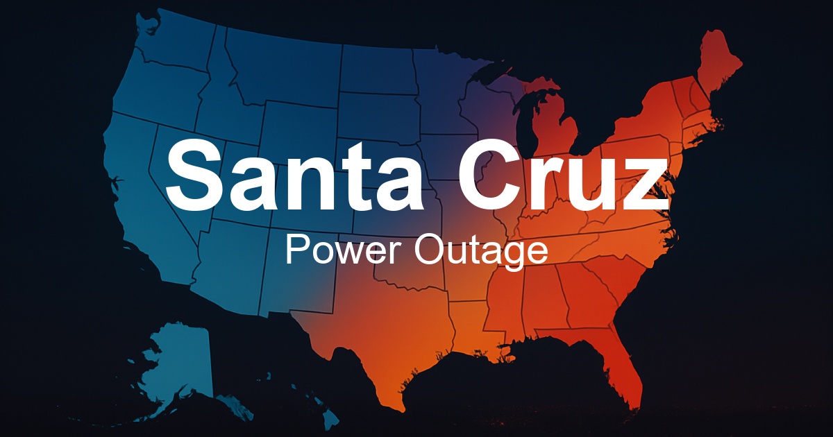 Santa Cruz Power Outages - Live Outage Map & Current Status