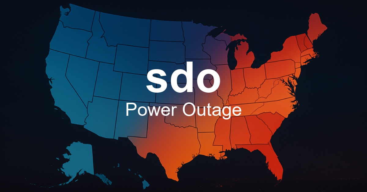 sdo Power Outages - Live Outage Map & Current Status