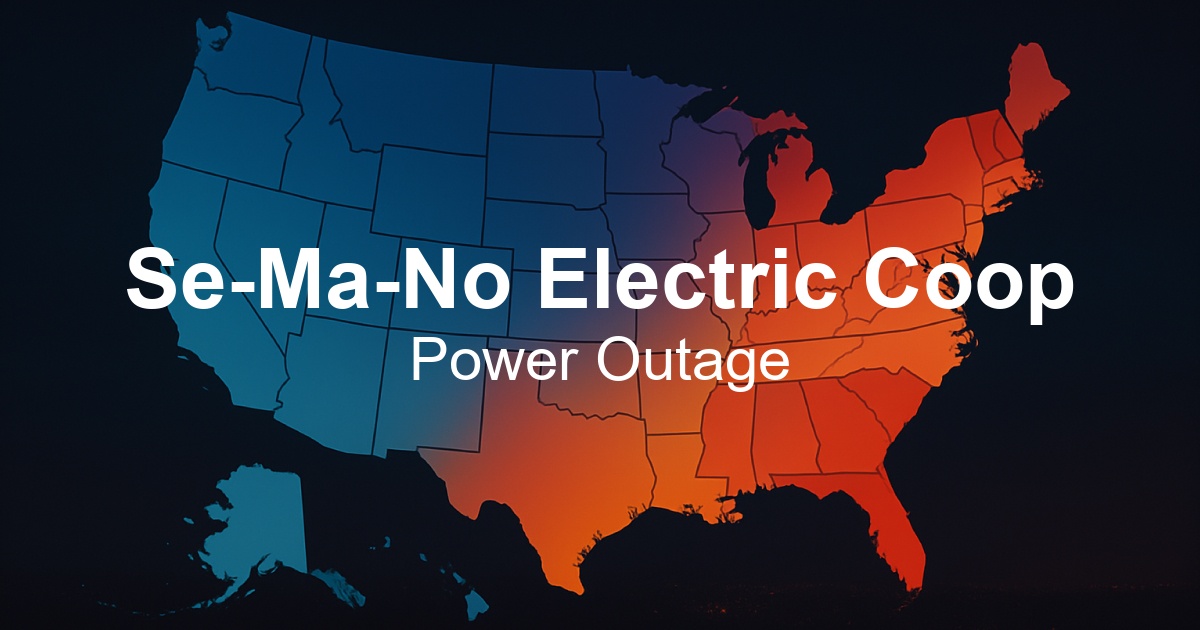 Se-Ma-No Electric Coop Power Outages - Live Outage Map & Current Status