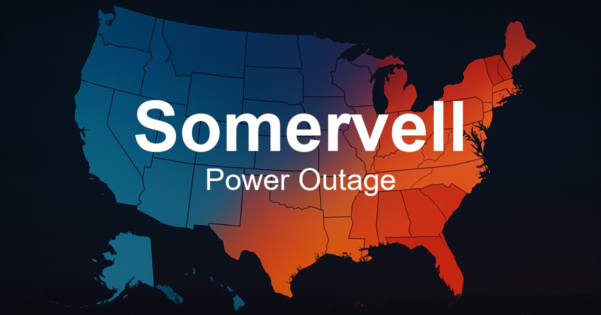 Somervell Power Outages - Live Outage Map & Current Status