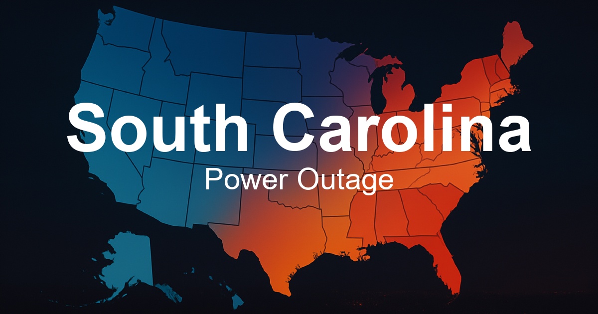 South Carolina Power Outages - Live Outage Map & Current Status