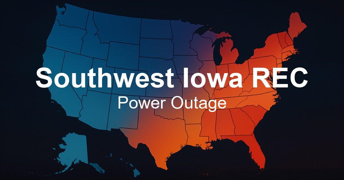 Southwest Iowa REC Power Outages - Live Outage Map & Current Status
