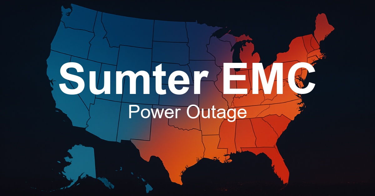 Sumter EMC Power Outages - Live Outage Map & Current Status