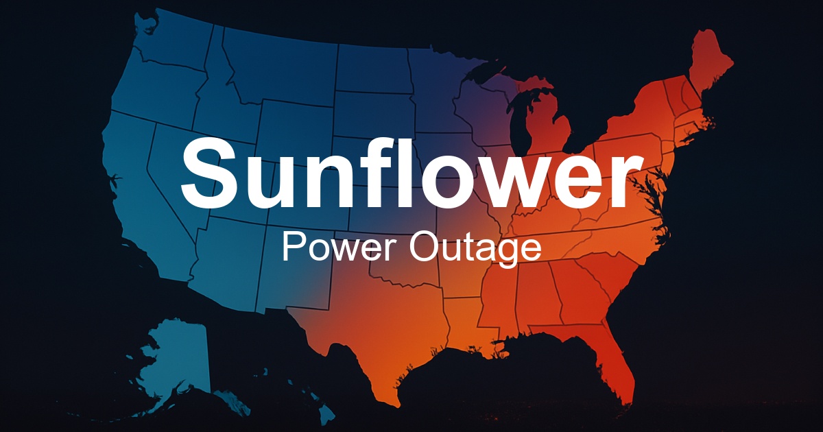 Sunflower Power Outages - Live Outage Map & Current Status