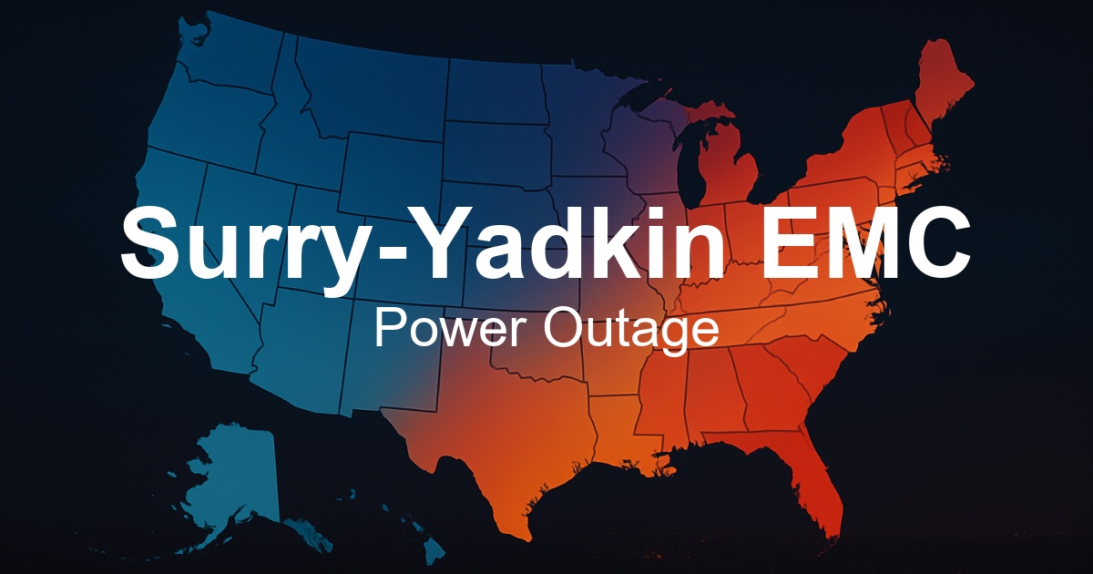 Surry-Yadkin EMC Power Outages - Live Outage Map & Current Status