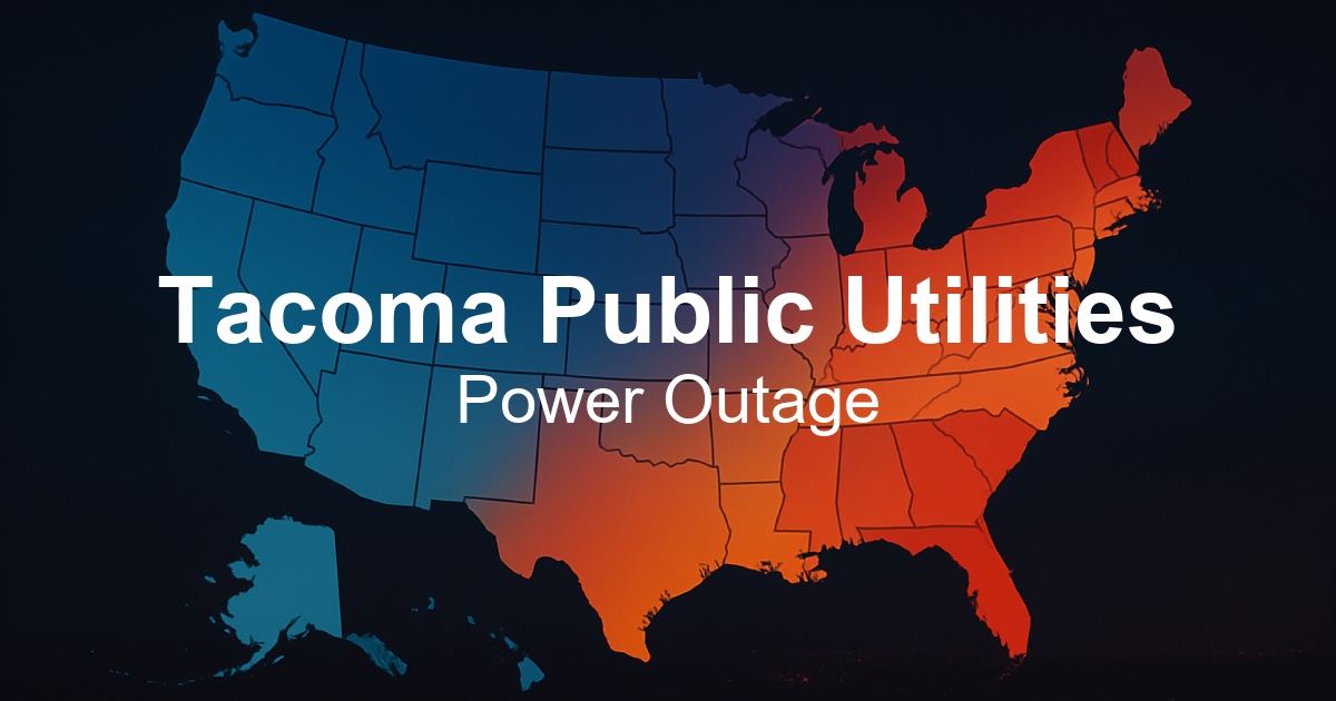 Tacoma Public Utilities Power Outages - Live Outage Map & Current Status