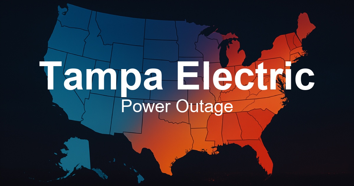 Tampa Electric Power Outages - Live Outage Map & Current Status