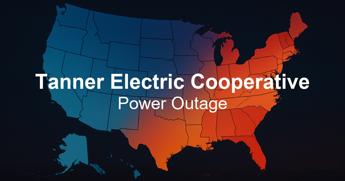 Tanner Electric Cooperative Power Outages - Live Outage Map & Current ...
