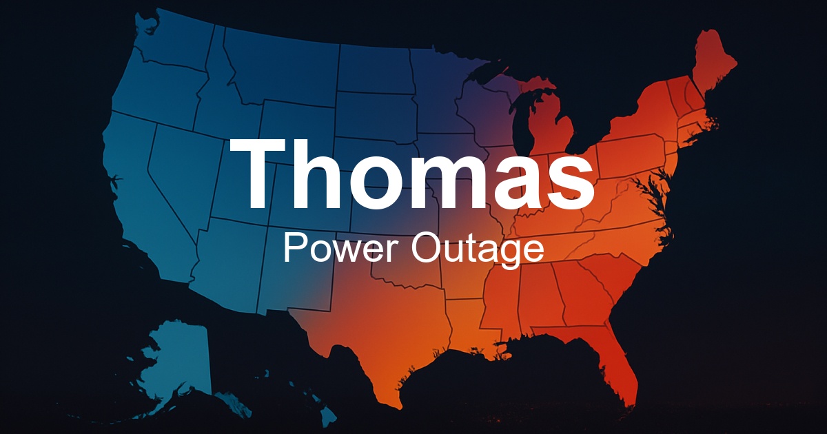 Thomas Power Outages - Live Outage Map & Current Status