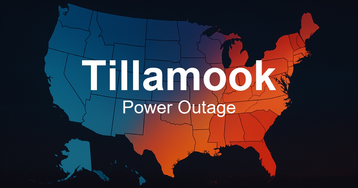 Tillamook Power Outages - Live Outage Map & Current Status