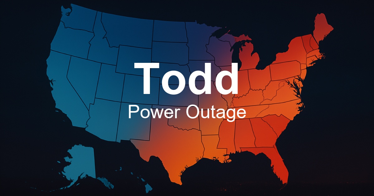 Todd Power Outages - Live Outage Map & Current Status