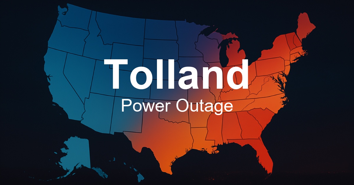 Tolland Power Outages - Live Outage Map & Current Status