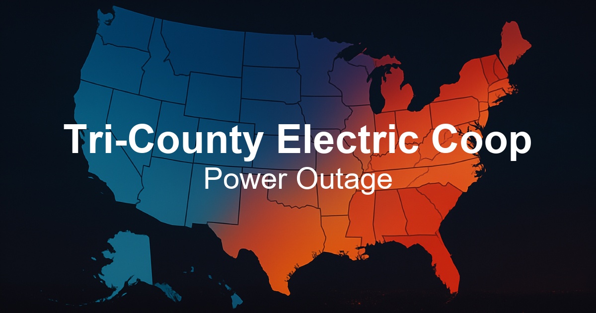 Tri-County Electric Coop Power Outages - Live Outage Map & Current Status