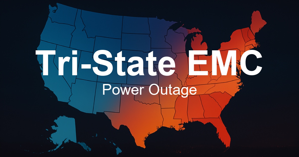 Tri-State EMC Power Outages - Live Outage Map & Current Status