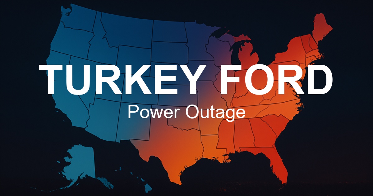 TURKEY FORD Power Outages - Live Outage Map & Current Status