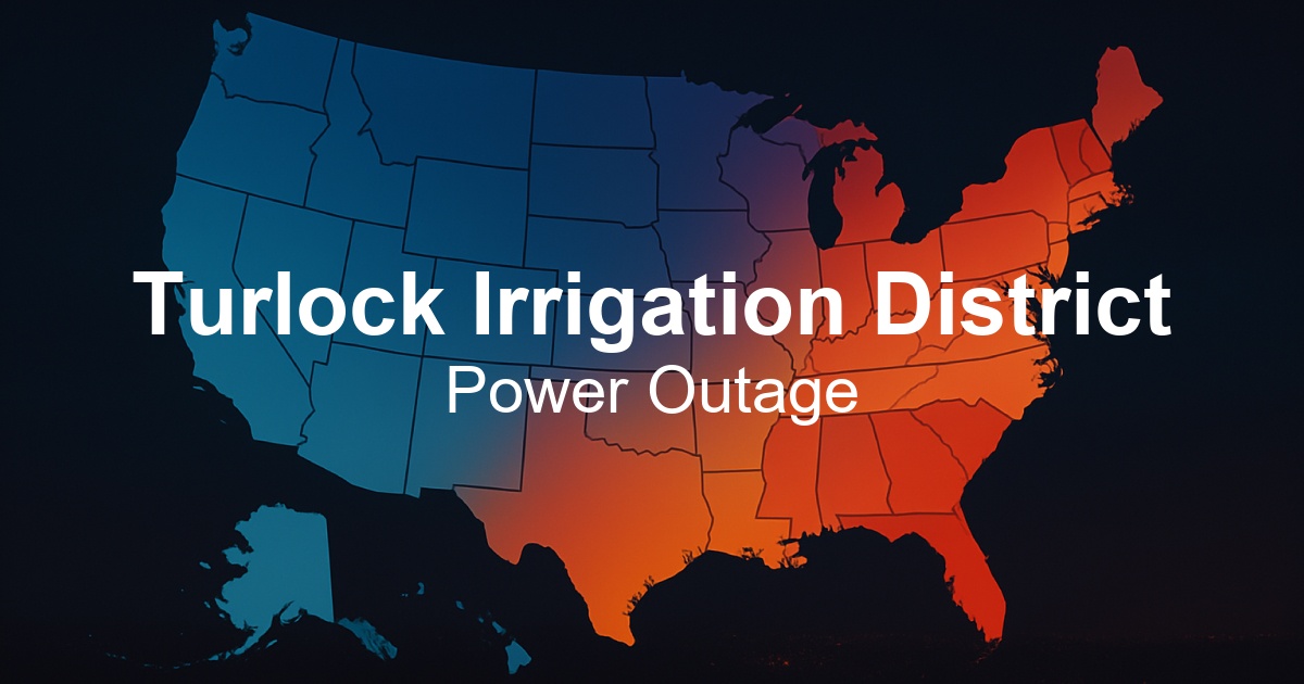 Turlock Irrigation District Power Outages - Live Outage Map & Current ...