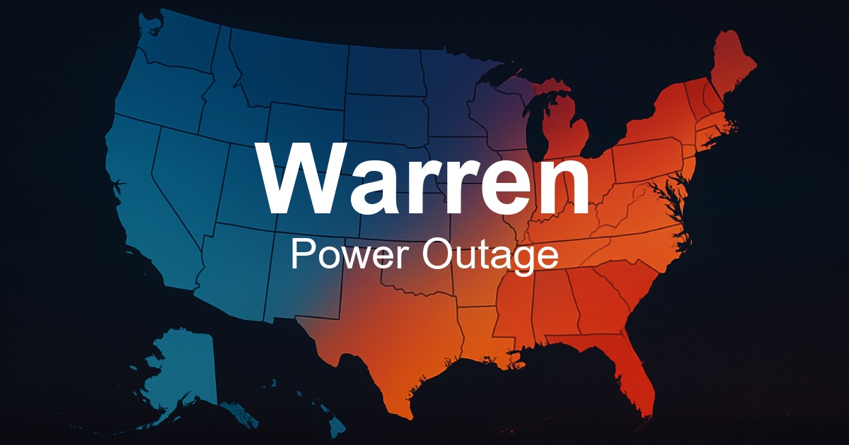 Warren Power Outages - Live Outage Map & Current Status