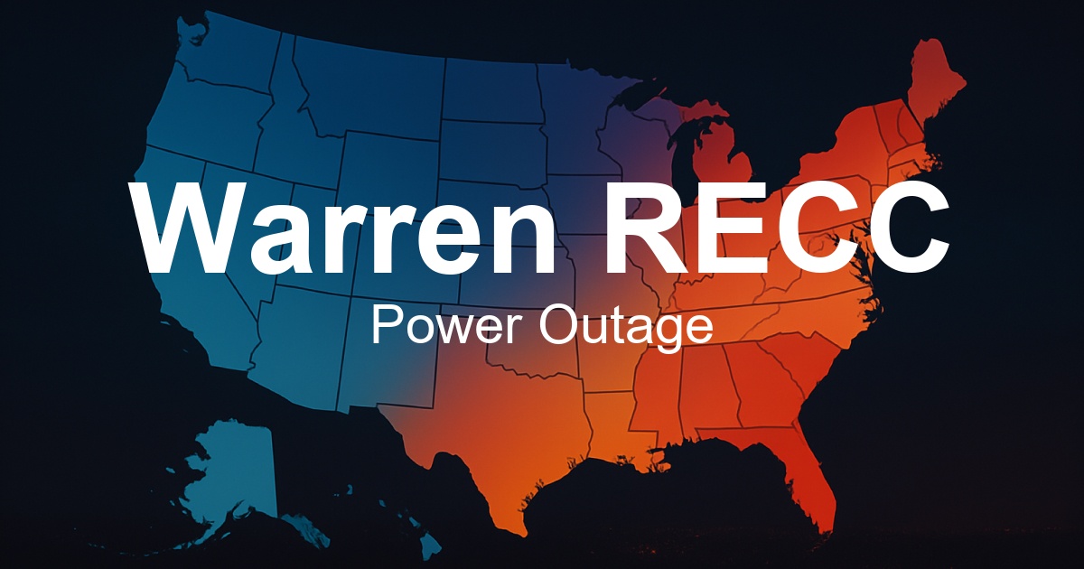 Warren RECC Power Outages - Live Outage Map & Current Status