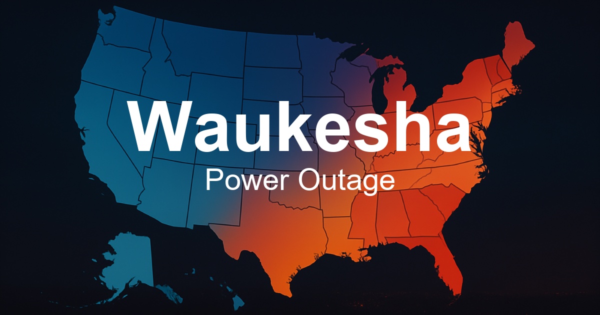 Waukesha Power Outages - Live Outage Map & Current Status