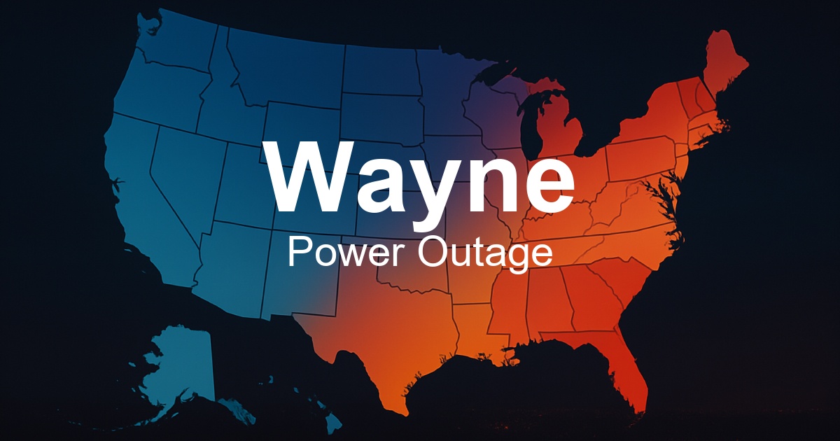 Wayne Power Outages - Live Outage Map & Current Status