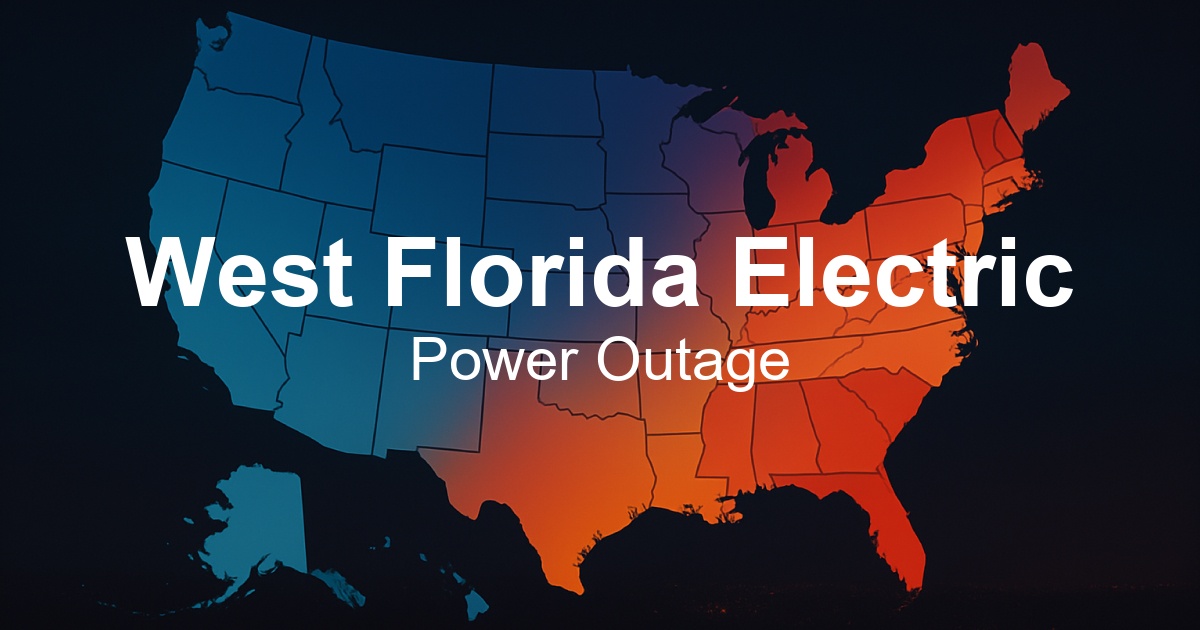 West Florida Electric Power Outages - Live Outage Map & Current Status